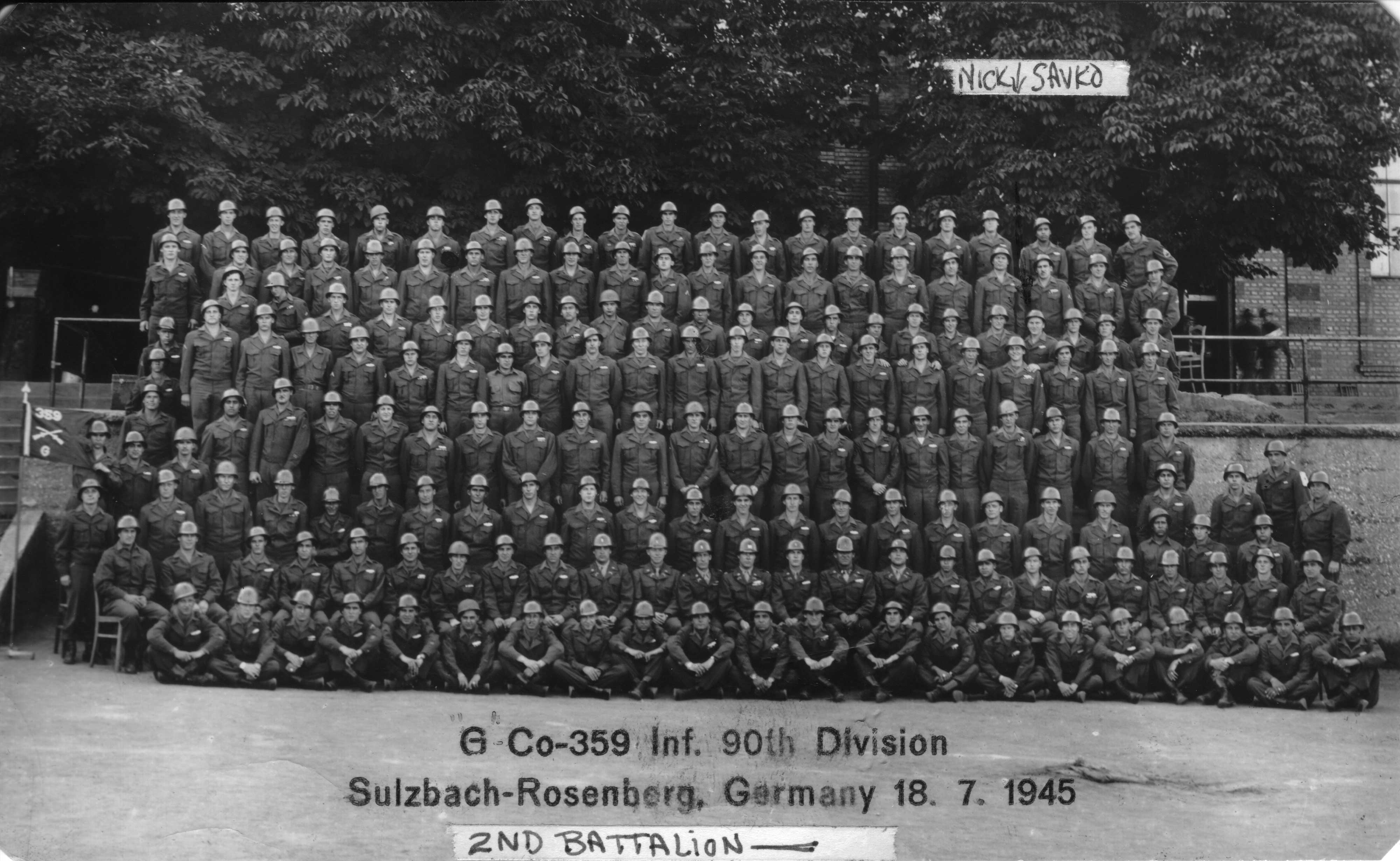 359th Infantry, Company G